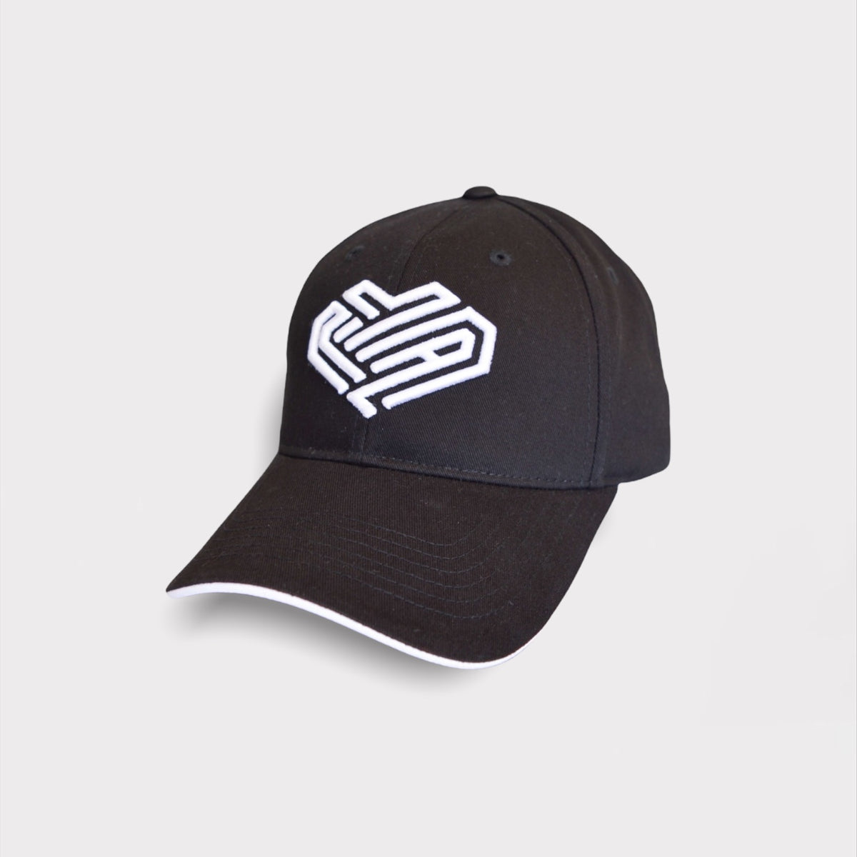 White Pop Edge Cap - Black - Unisex | LYA – loveyouall
